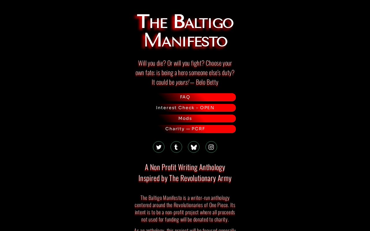 The Baltigo Manifesto